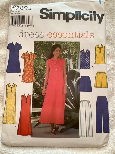 SIMPLICITY Sewing Pattern 8169 SizeP 12-16 Misses/Misses Petites DRESS ...