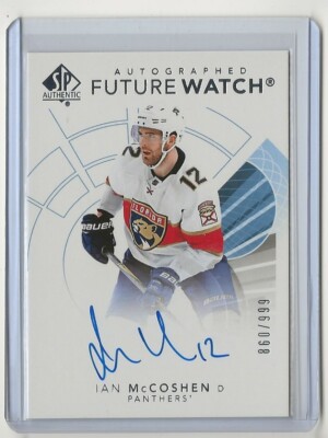 17-18 2017-18 SP Authentic #172 Ian McCoshen Future Watch Auto Rookie ...