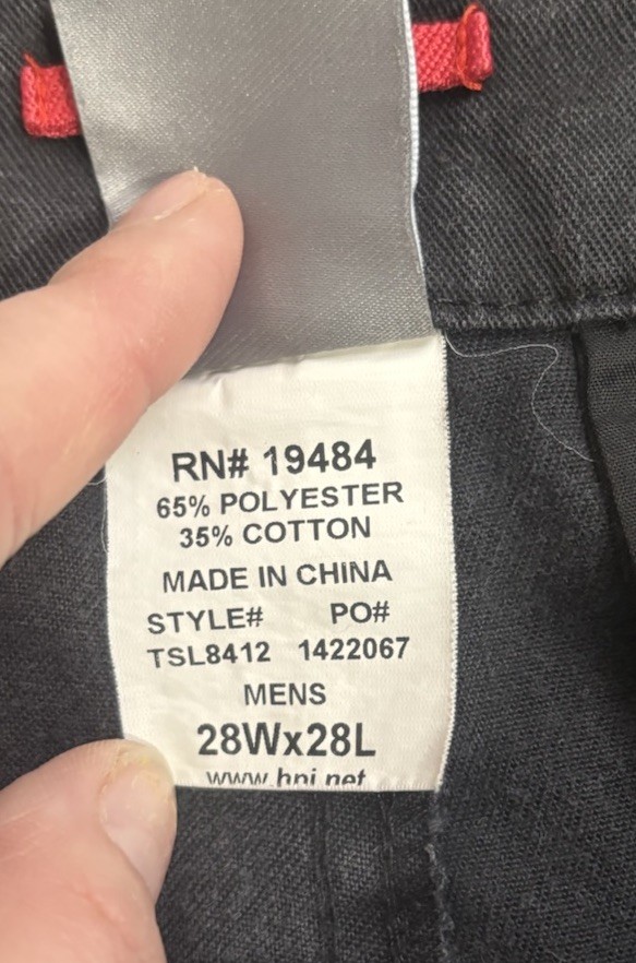 TESLA Men’s Factory Embroidered Logo Cargo Tactical Black Work Pants ...