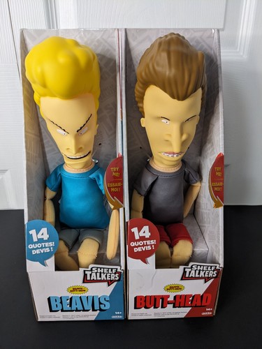 Beavis And Butthead Set Pull String Talking Doll Figures 12in Shelf ...