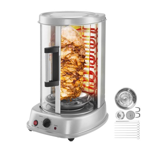 Stainless Shawarma Grill Machine Vertical Gyro Rotisserie Doner Kebab ...