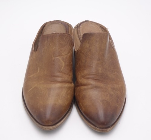 Size 10 M - Women’s Frye Cognac Ray Almond Toe Slip On Mule | eBay