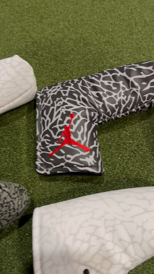 Air Jordan Blade Putter Cover Elephant print Magnetic Upcycled Hand ...