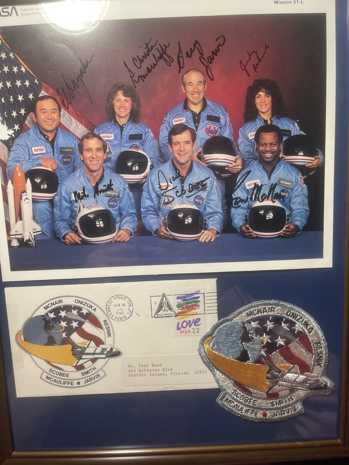 Personally Autographed NASA Shuttle Challenger Team Photo - STS-51L ...
