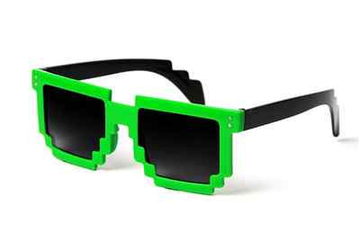 8 BIT PIXEL Retro Sunglasses Pixelated Video game Party Glasses | eBay