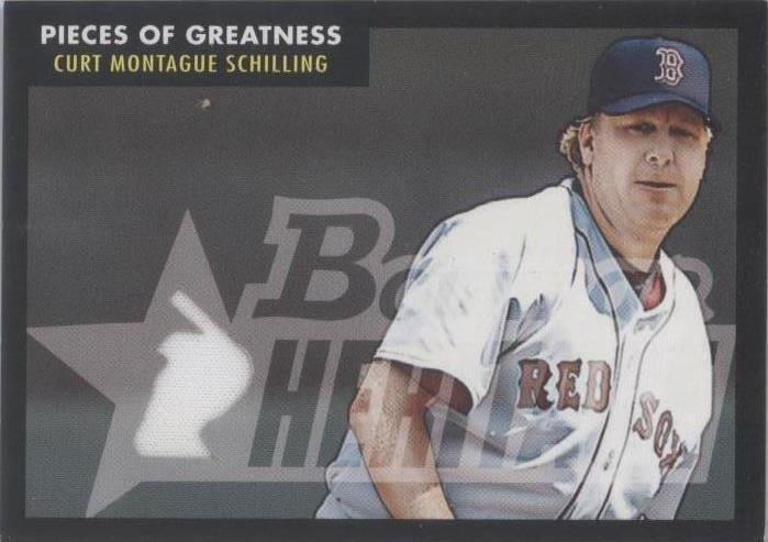 2007 Bowman Heritage - Pieces of Greatness Curt Schilling #PG-CS Black ...