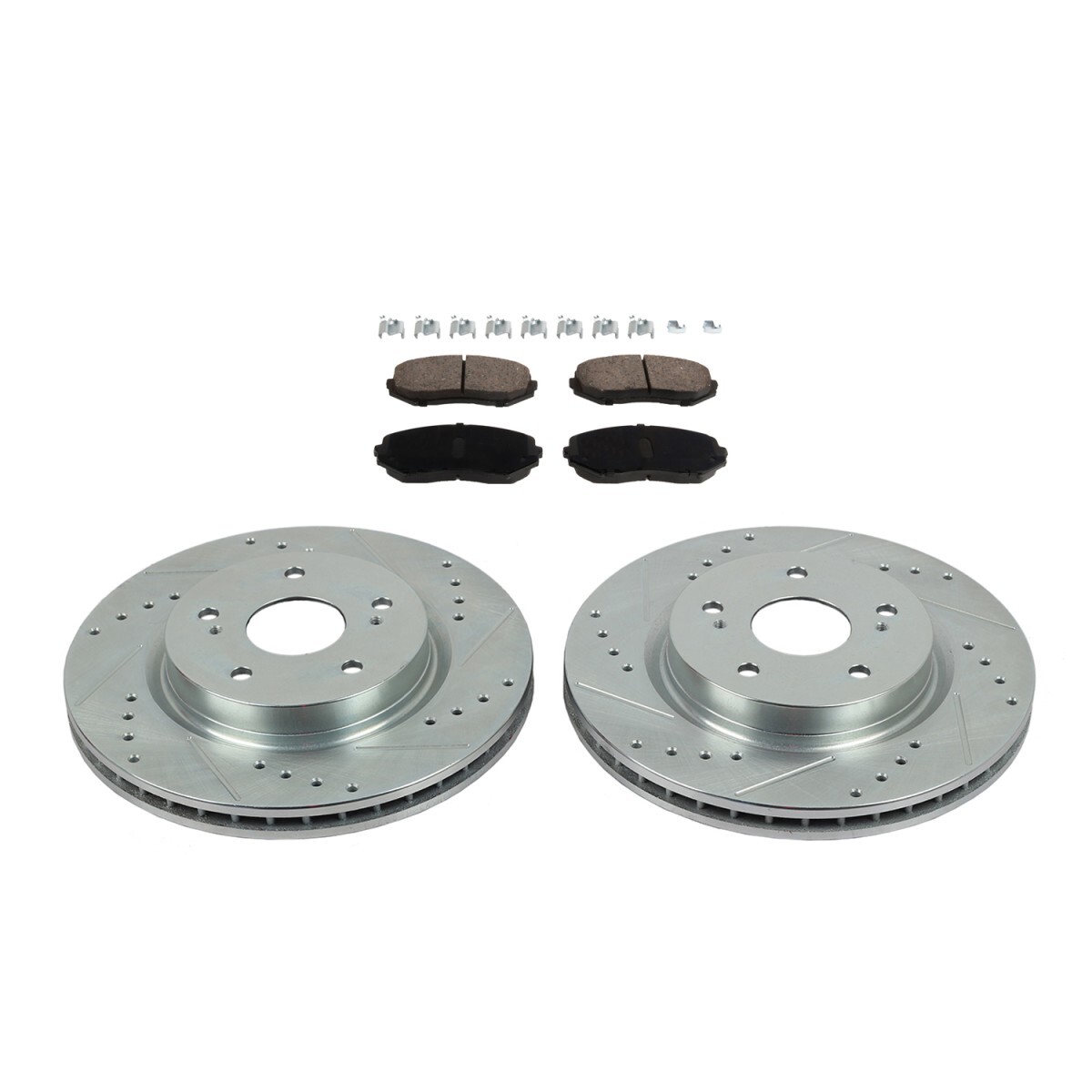 KIT-090821-458 Sure Stop Brake Disc and Pad Kits 2-Wheel Set Front for ...