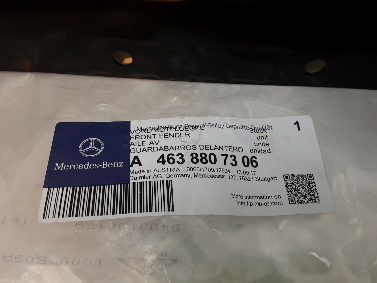 2016-2018 MERCEDES G-CLASS G550 G63 LEFT HEADLIGHT MOUNTING BRACKET ...