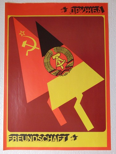 Original Friendship Popaganda Poster Soviet Peace DDR Germany ...