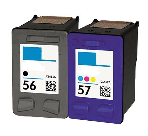 Compatible 56 Black & 57 Colour Ink Cartridge For HP PSC 1215 1312 ...