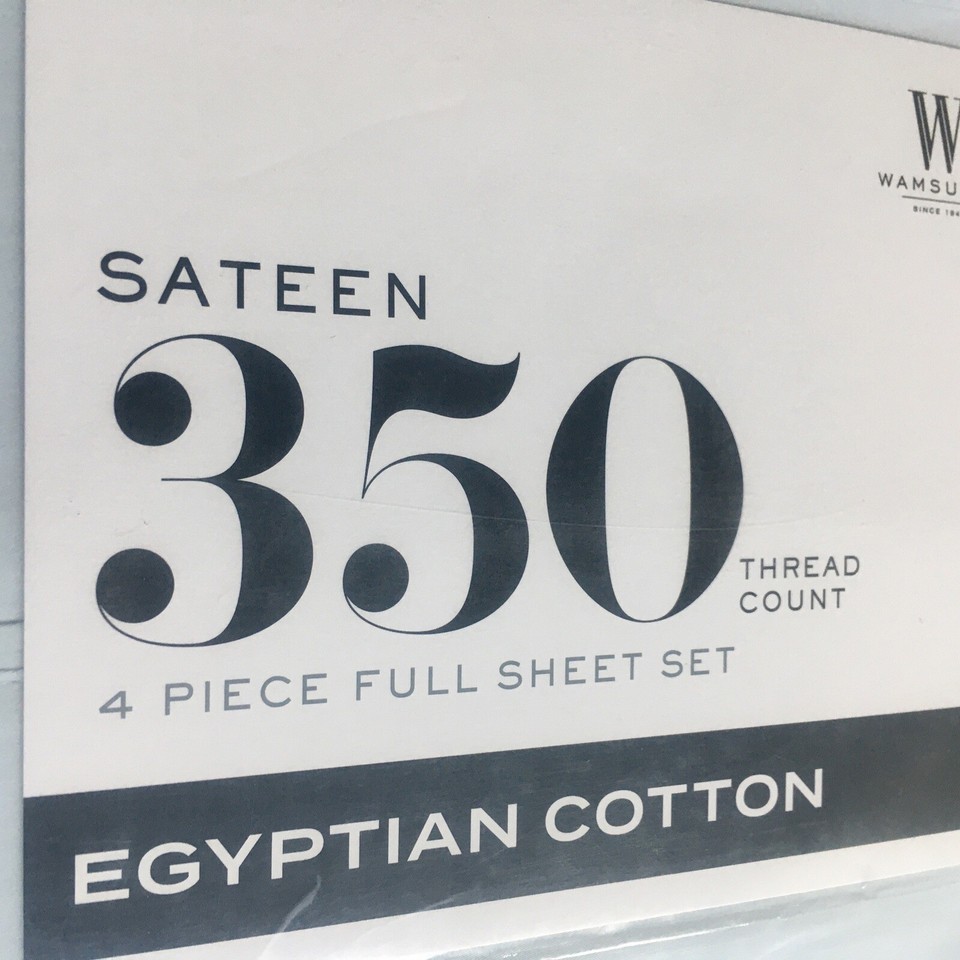 brand new LIGHT BLUE Wamsutta 350 TC 100% Egyptian Cotton Sateen FULL ...