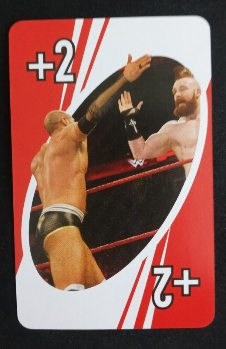 2017 Mattel WWE Uno Card Red Sheamus Cesaro Draw 2 Card | eBay