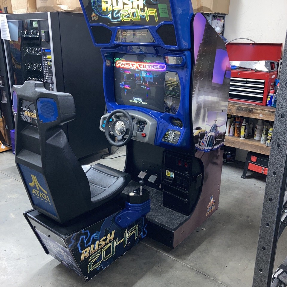 ATARI San Francisco RUSH 2049 Arcade Sit-Down Driving Game | eBay