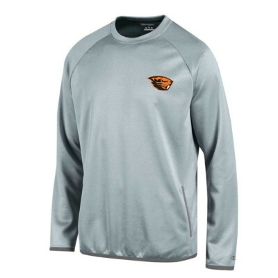 Oregon State Beavers NCAA Champion Men's Convergence Grey Pullover Crew ...