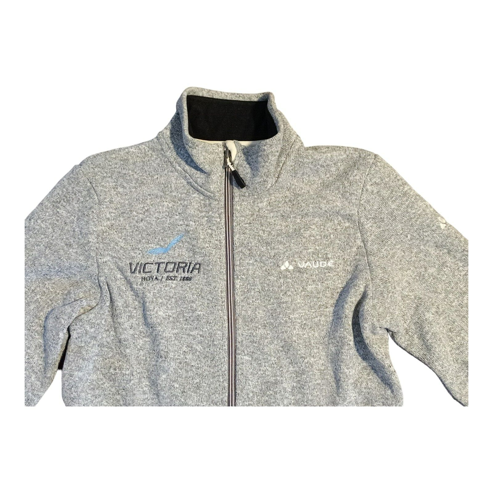 VAUDE Rienza Jacket Size S Warm Fleece Knitted Look Stand up Collar ...