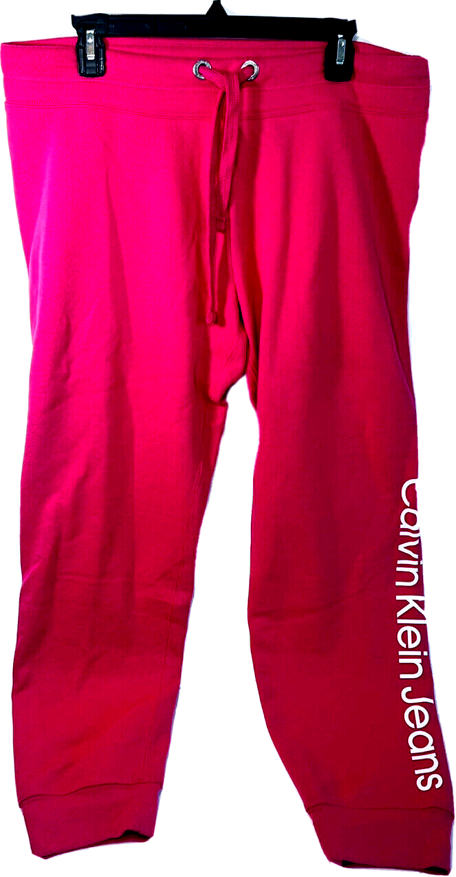 Calvin Klein sweat pants L Juniors Dk Pink Comfy Lounge or activewear ...