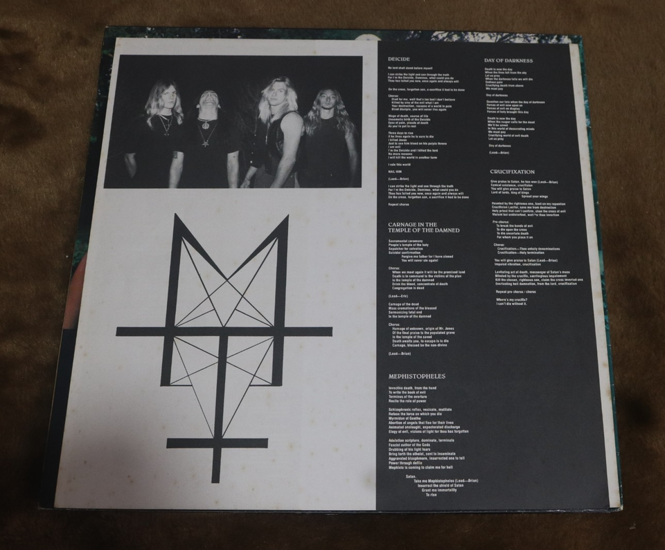 LP DEICIDE Deicide 1990 Insert Vinyl Death Metal | eBay UK