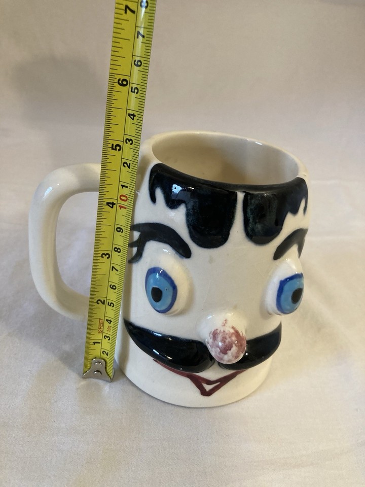 Pfaltzgraff Muggsy Jerry the Jerk Mug Mustache Big Eyes Vintage Hand ...