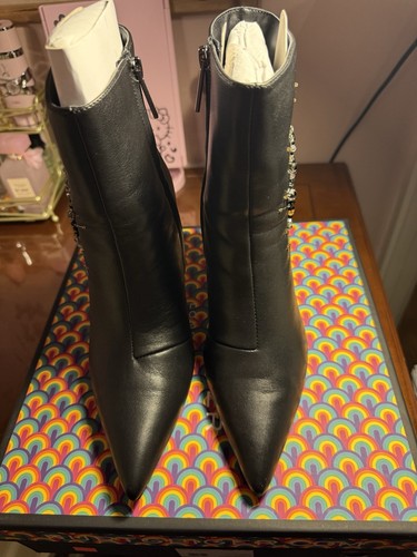 KURT GEIGER LONDON Belgravia Pointed Toe Evil Eye High Heel Ankle Boots ...