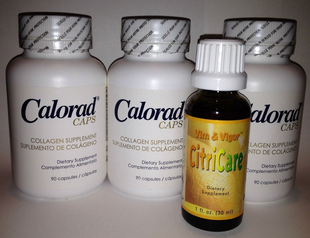 3 CALORAD MG Caps + 1 CitriCare, ORIG Maker; Collagen WEIGHT Loss, anti ...