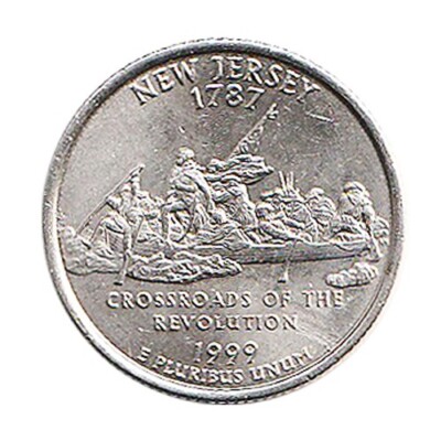 USA Quarter Dollar Coin _ NEW JERSEY 1787 _ Issue 1999 | eBay