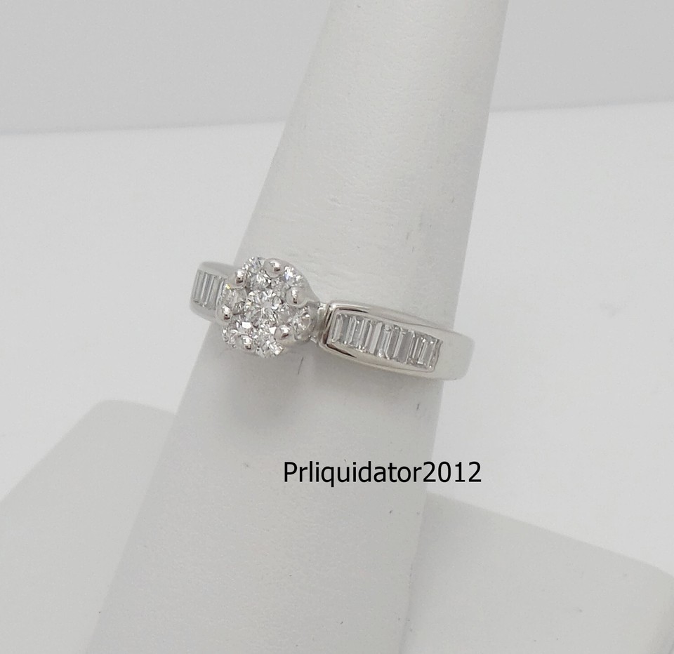3/4CT Natural Diamond Engagement Anniversary Wedding Bridal Ring 14K ...