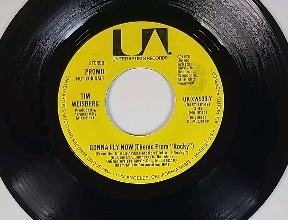 Tim Weisberg 45 RPM Vinyl Promo Gonna Fly Now (Theme From Rocky) United ...