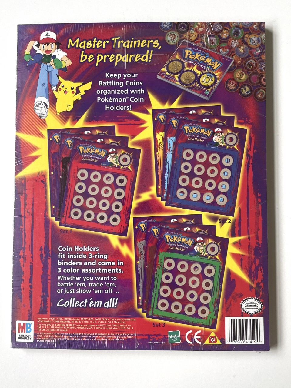 Pokemon Battling Coins Holders NEW - Nintendo Hasbro - Rare - 1999 ...