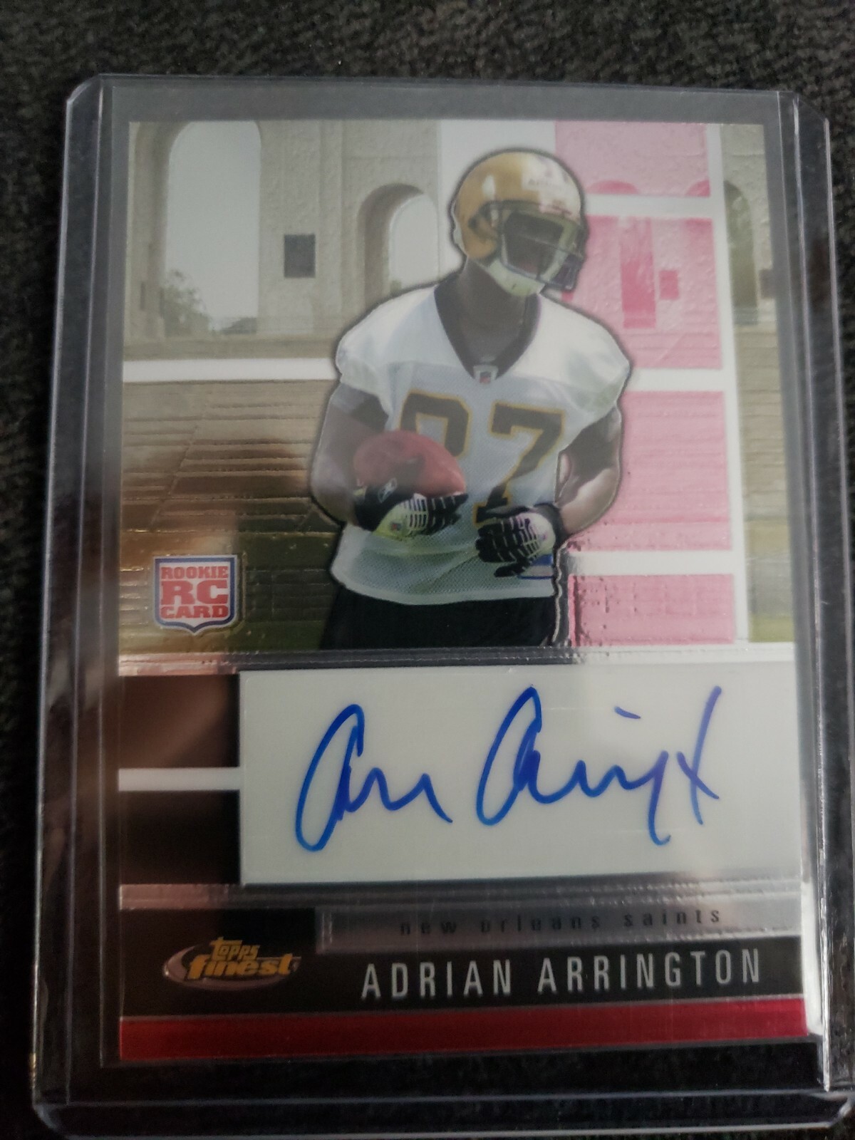 2008 Finest Autographs Adrian Arrington SAINTS Rookie Card AUTO RC ...