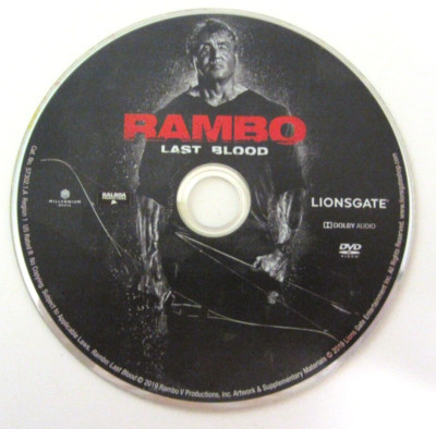 RAMBO : Last Blood (DVD, 2019) NO CASE, Read Descript Section ...