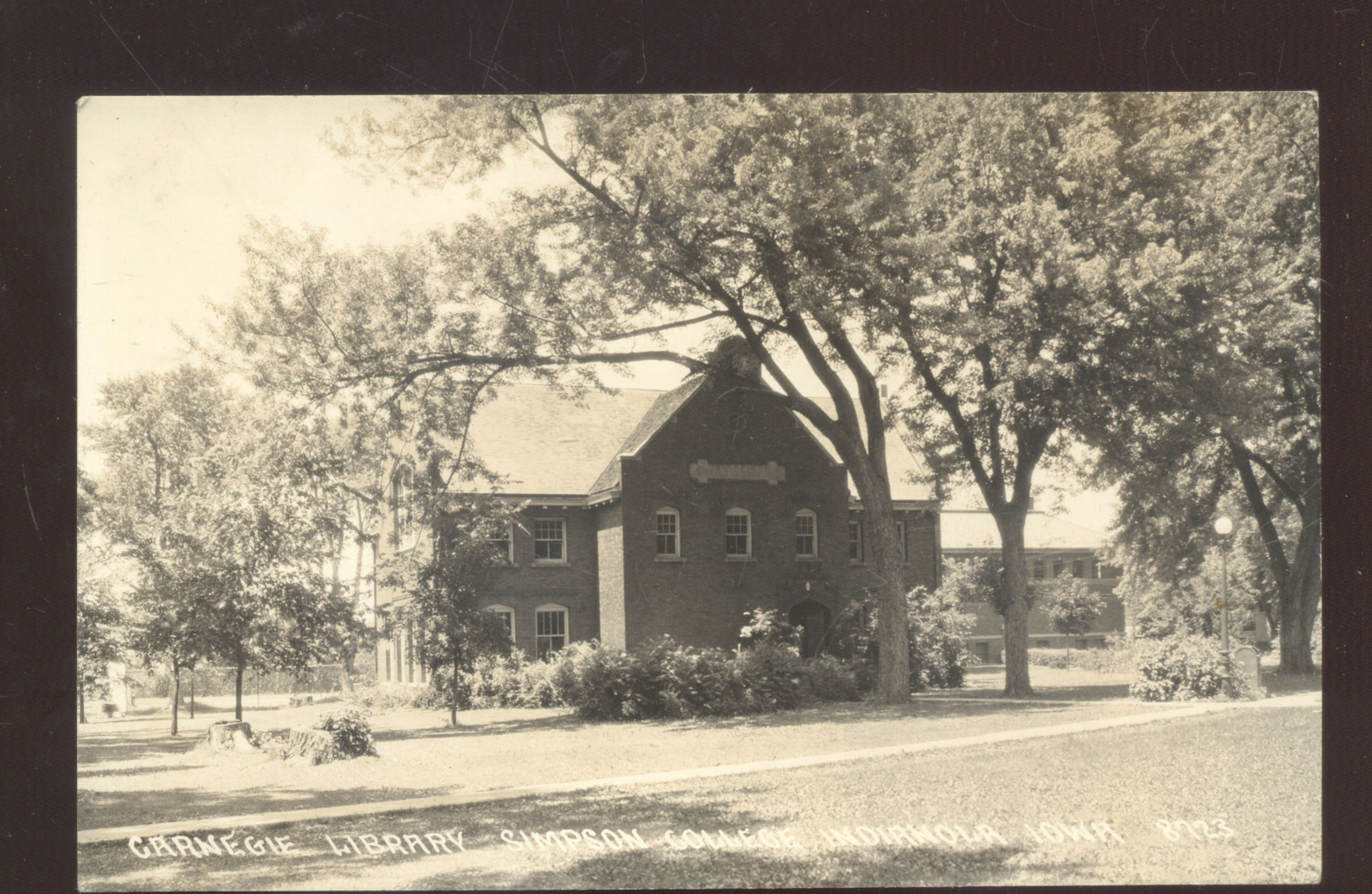 RPPOC INDIANOLA IOWA SIMPSON COLLEGE CARNEGIE LIBRARY REAL PHOTO ...