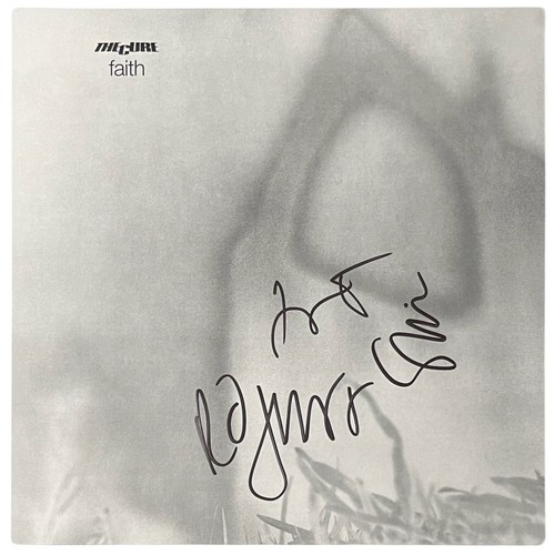 ROBERT SMITH SIMON GALLUP & LOL TOLHURST SIGNED THE CURE FAITH VINYL ...