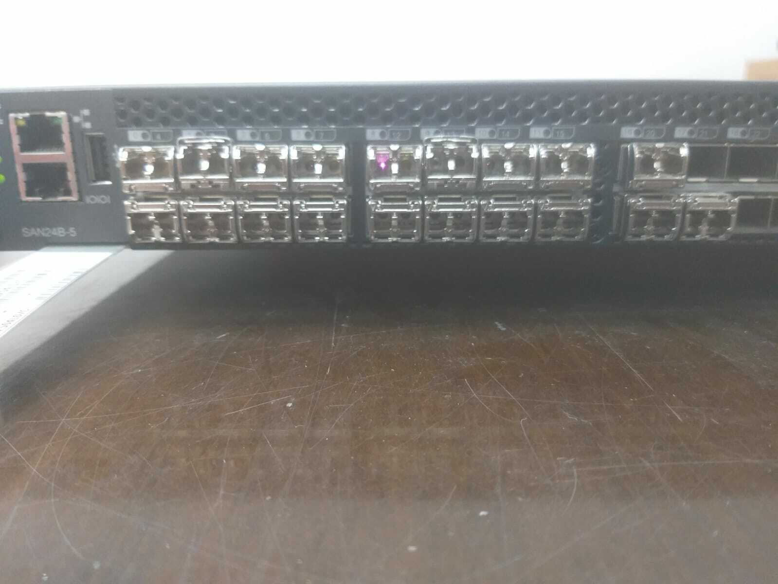 IBM SAN24B-5 8Gbps 24 Active Ports 2498-F24/24G/X24, with dual PS& SFP ...
