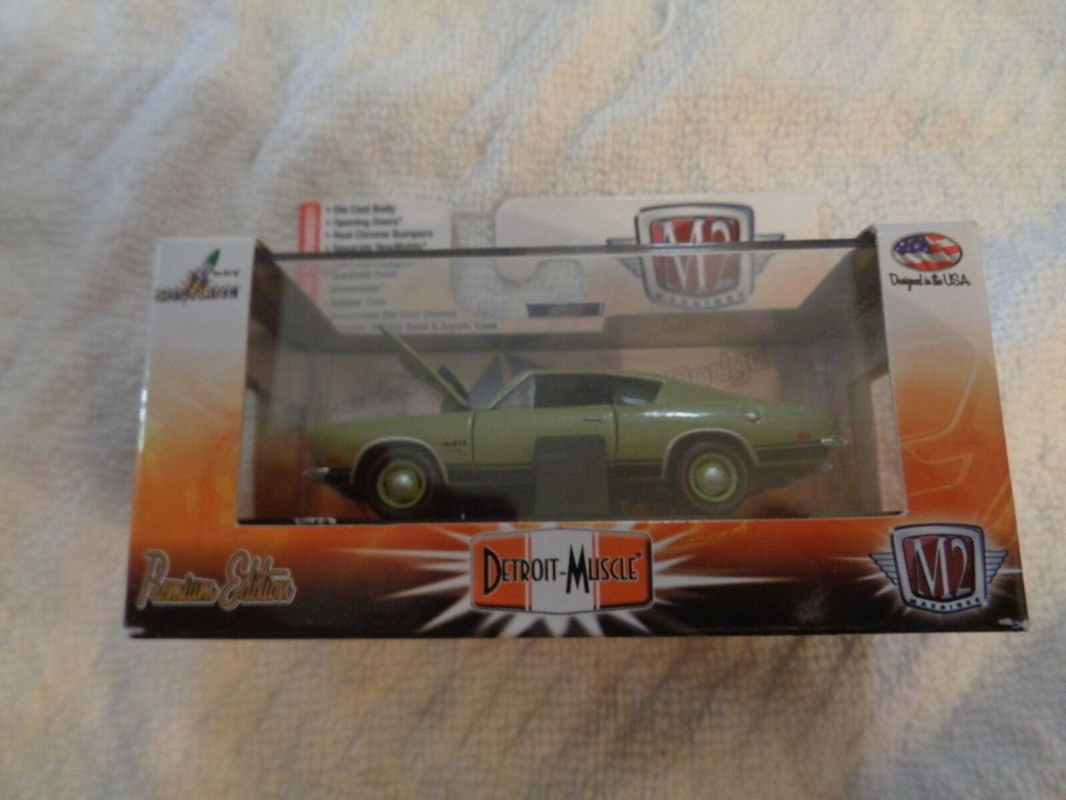 M2 Machines 1969 Plymouth Cuda 440 Green & Black (BOX#FREYA) | eBay