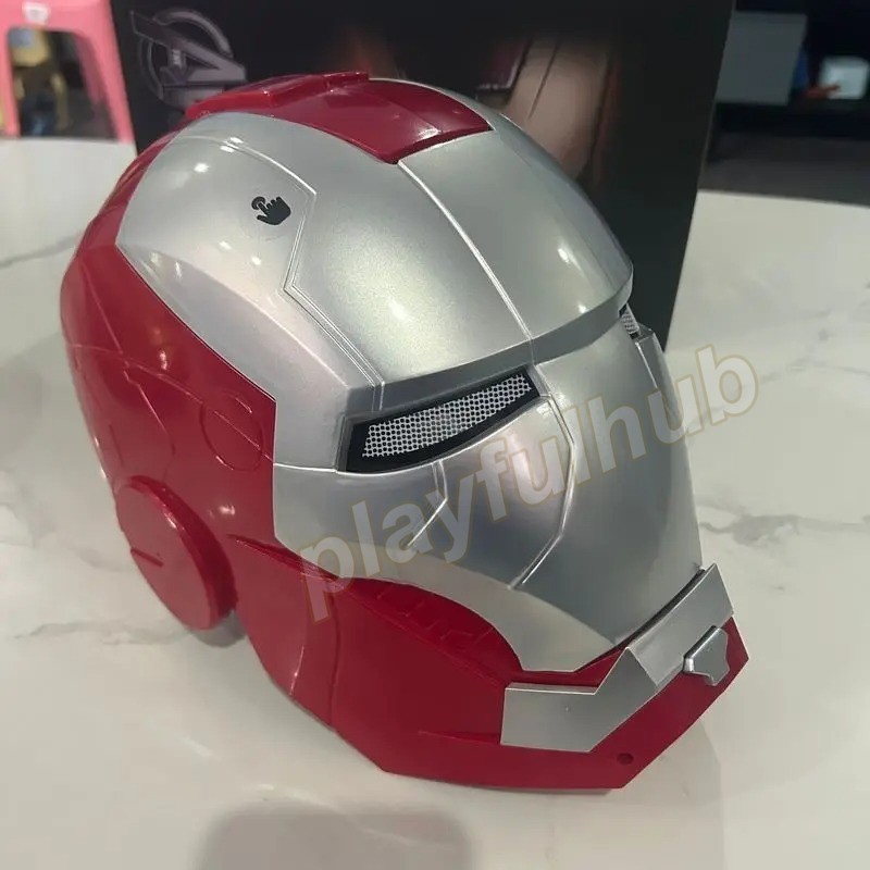 Iron Man MK5 Gold Helmet | Electric Opening & Closing Mask | LED Light ...