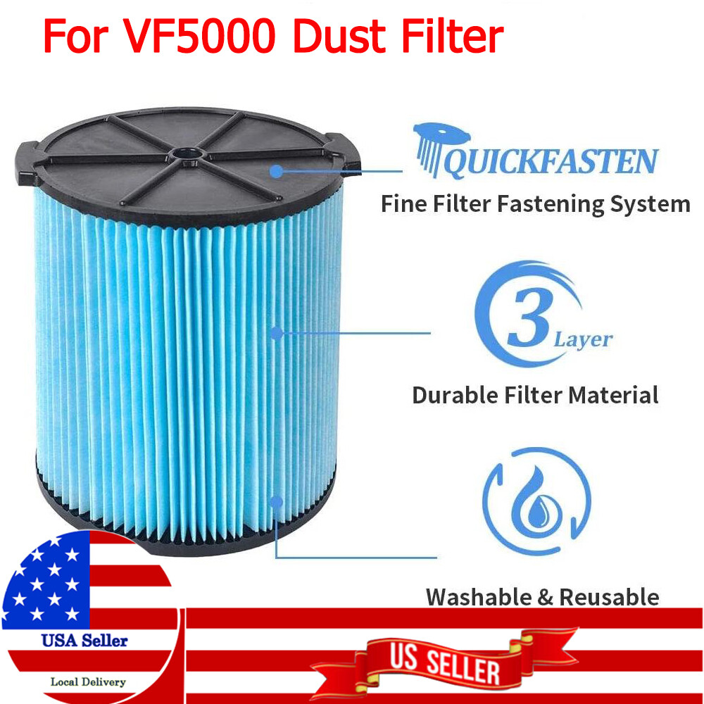 3 Layer VF5000 Cartridge Filter Replacement for Rigid 5-20 Gallon ...