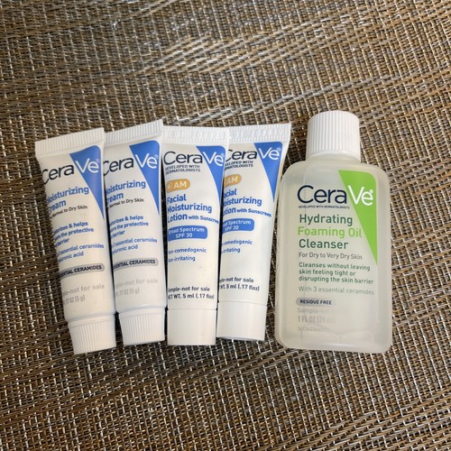 Lot of 5 CeraVe Samples Lotion Cleanser Moisturizer Travel Size | eBay