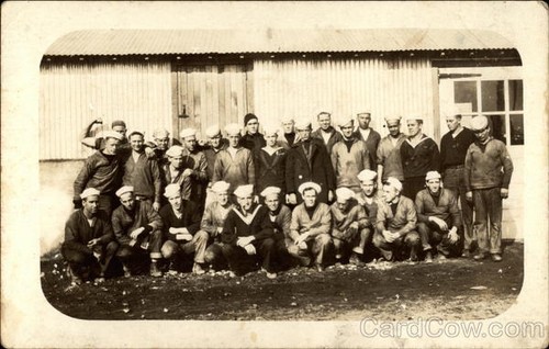 Navy RPPC A gang of Sailors Real Photo Post Card Vintage | eBay