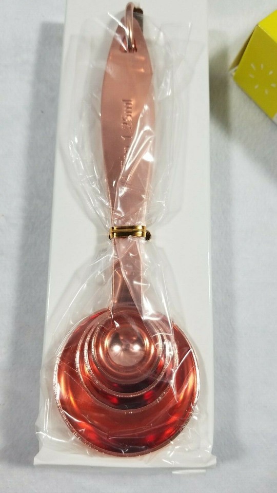 Giadzy Copper Plated Measuring Spoons by Giada NIB (seal broken but ...