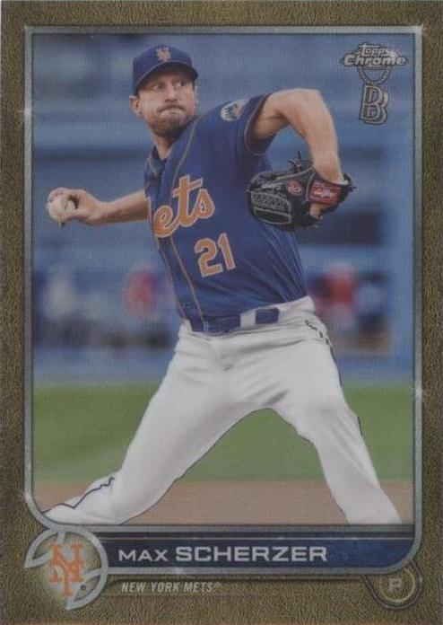2022 Topps Chrome Ben Baller Edition - Max Scherzer #66 Gold Refractor ...
