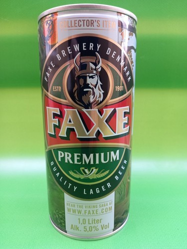 2021 FAXE Limited Edition Hear the VIKING Saga Beer EMPTY Can 1L ...