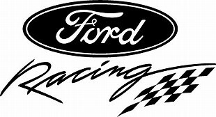 FORD Racing checkered flags logo die cut Vinyl car decal sticker | eBay