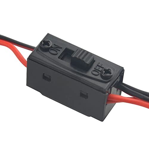 4 Pack JR Style 3-Way Power On Off Switches Black and Red line RC ...