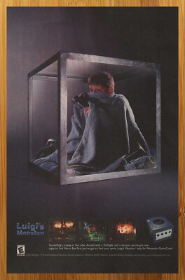 2001 Luigi's Mansion Gamecube Print Ad/Poster Authentic Video Game ...
