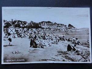 Scotland DUNOON West Bay CROWDED BEACH 1960's Postcard by M&L | eBay