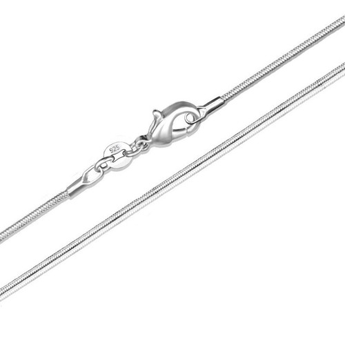 3MM Snake Chain Necklace For Men 925 Sterling Classic Wedding Party ...