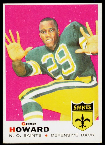 1969 Topps Gene Howard 149 RC New Orleans Saints | eBay