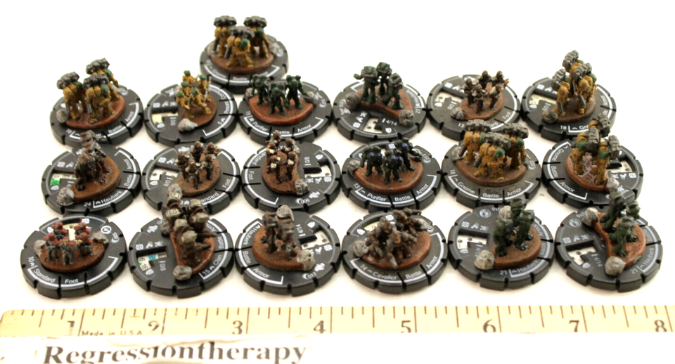 60+pc Lot WizKids ~2002 MechWarrior Figure Miniatures BattleTech Mech ...