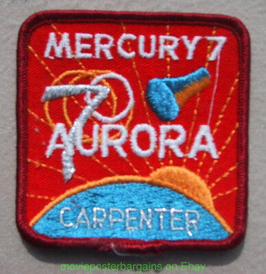 MERCURY 3 SPACE PROGRAM PATCH - 3 Inch N. Mint Original 1960's or 1970 ...