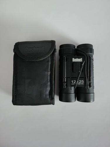 Bushnell Binoculars 12x25 Model 13-1225 w/ Soft Case | eBay